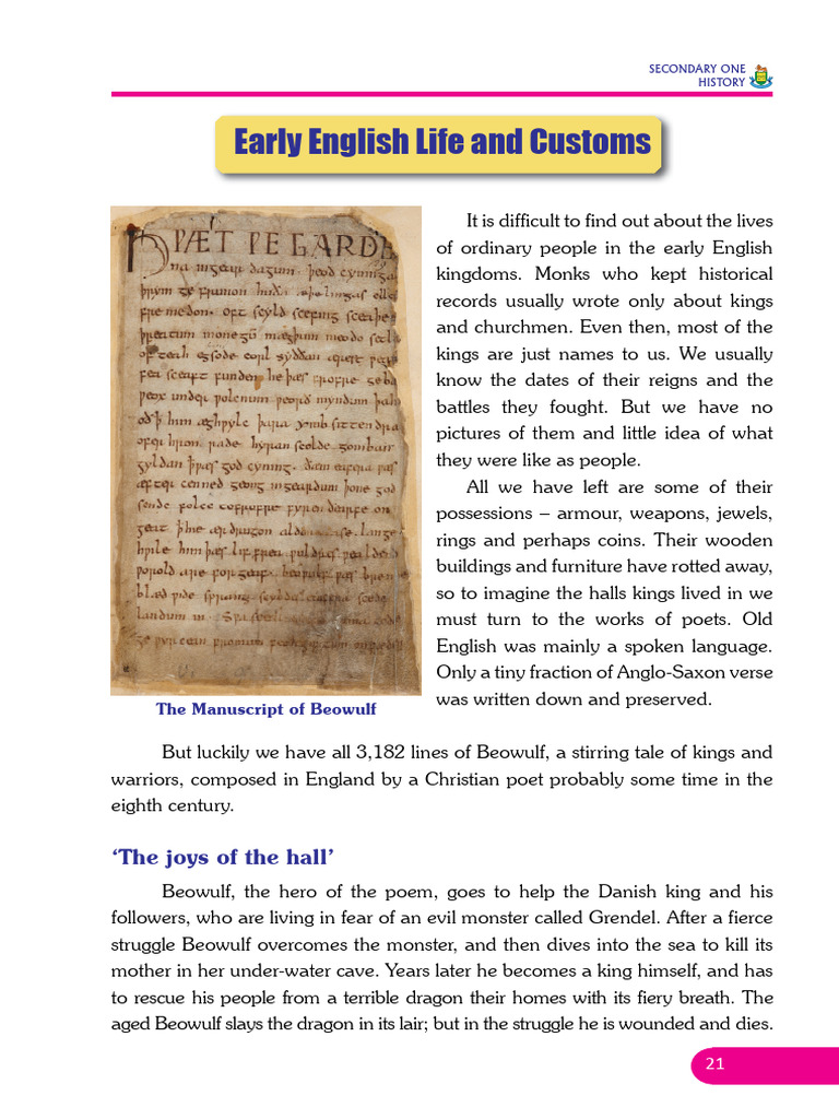 Early English Life and Customs | PDF | Beowulf | Penny