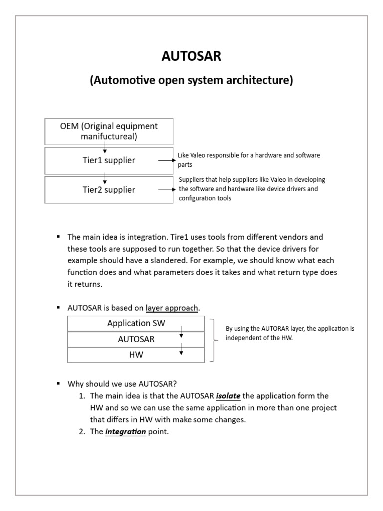 AUTOSAR (Automotive Open System Architecture) | PDF | Compiler | Library (Computing)