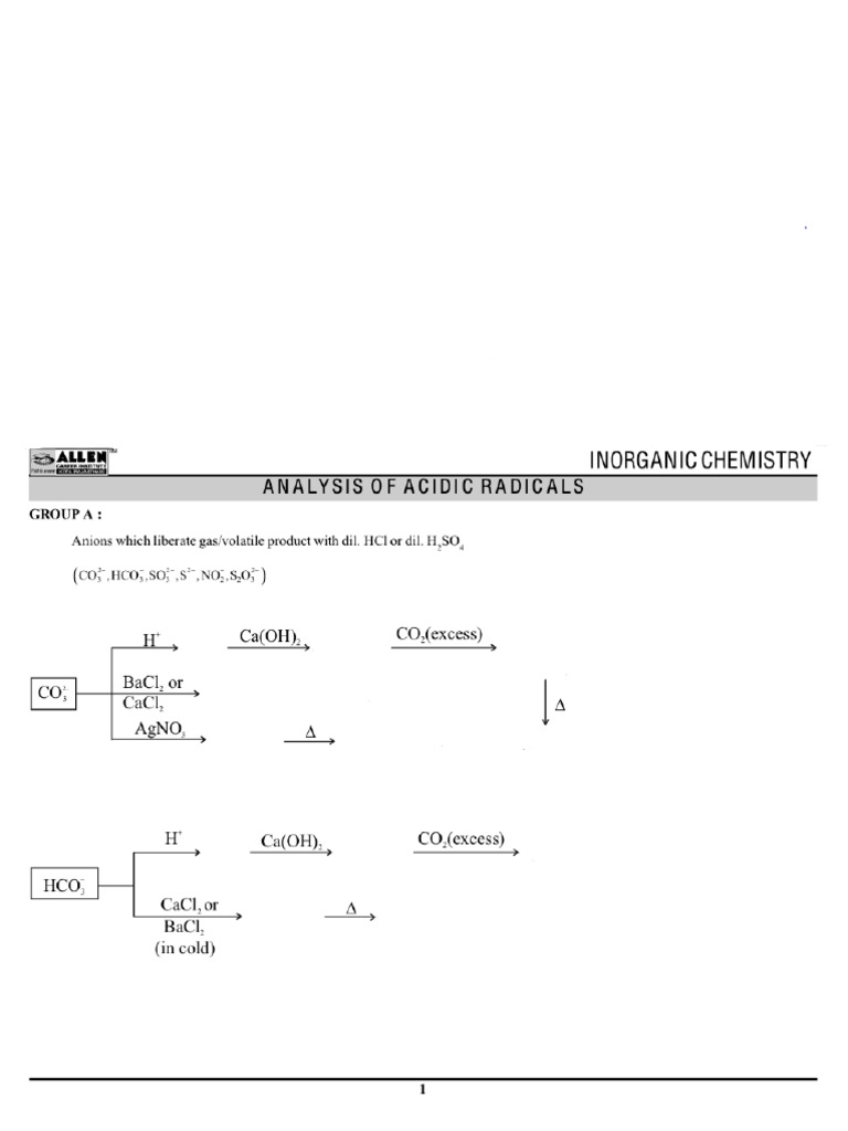 Salt Analysis | PDF | Nitric Acid | Solubility