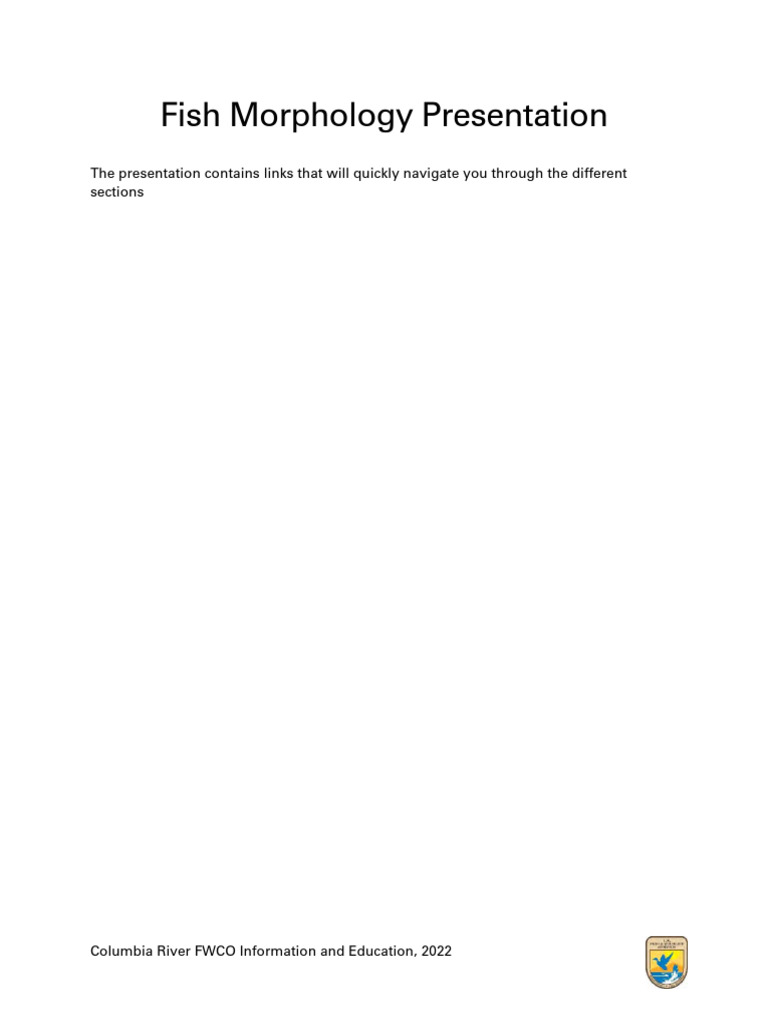 04 - Fish Morphology Presentation | PDF | Fish | Predation
