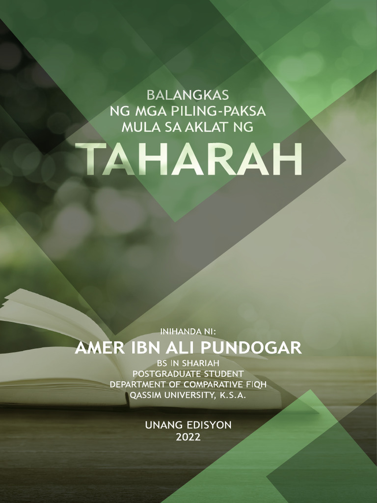 Balangkas NG Mga Piling-Paksa Mula Sa Aklat NG Taharah | PDF