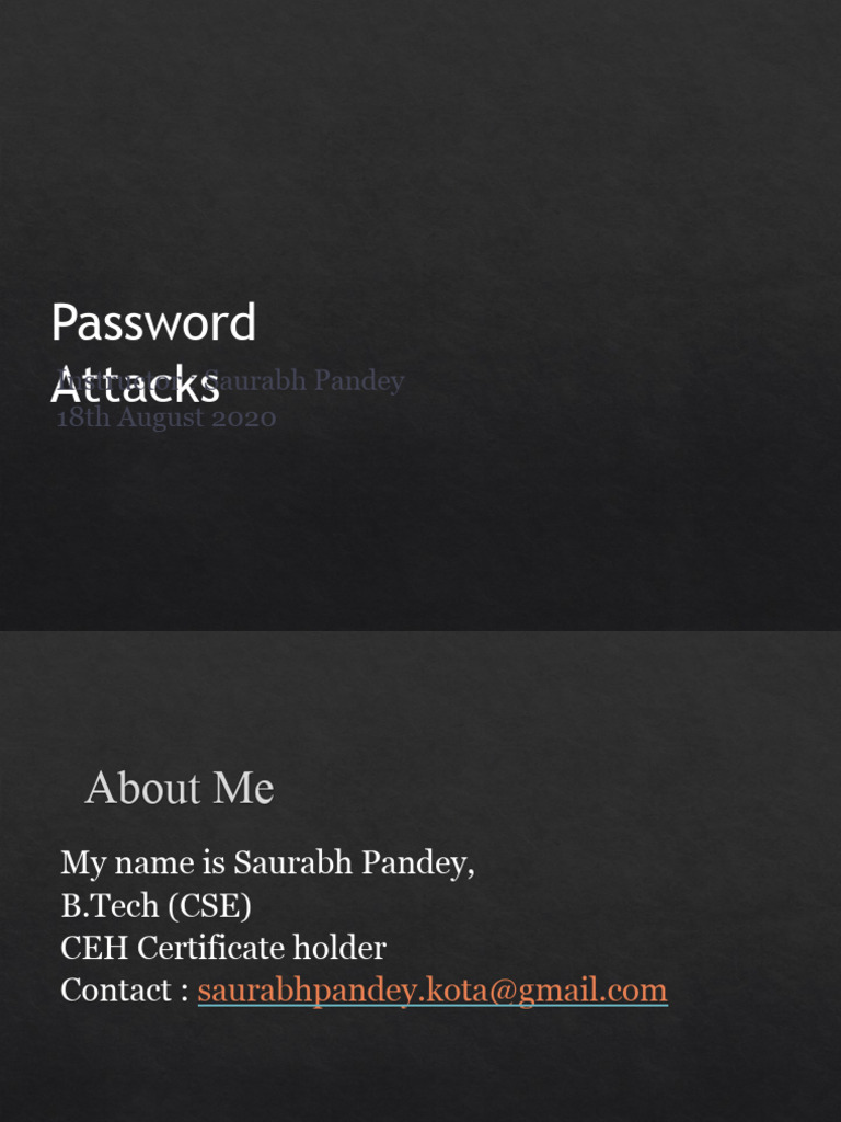 1 Password Cracking | PDF | Password | Security Hacker