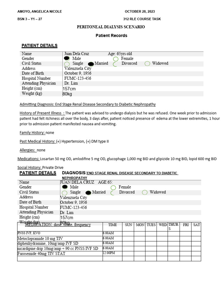 PD Scenario - Amoyo | PDF