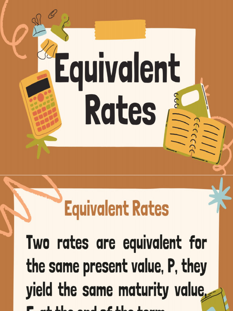 Equivalent Rates | PDF