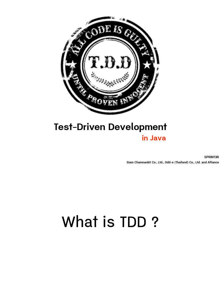 TDD Java | PDF