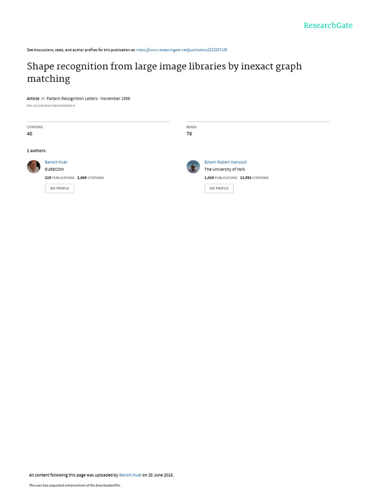 Shape Recognition From Large Image Libraries by in | PDF | Image Segmentation | Normal Distribution