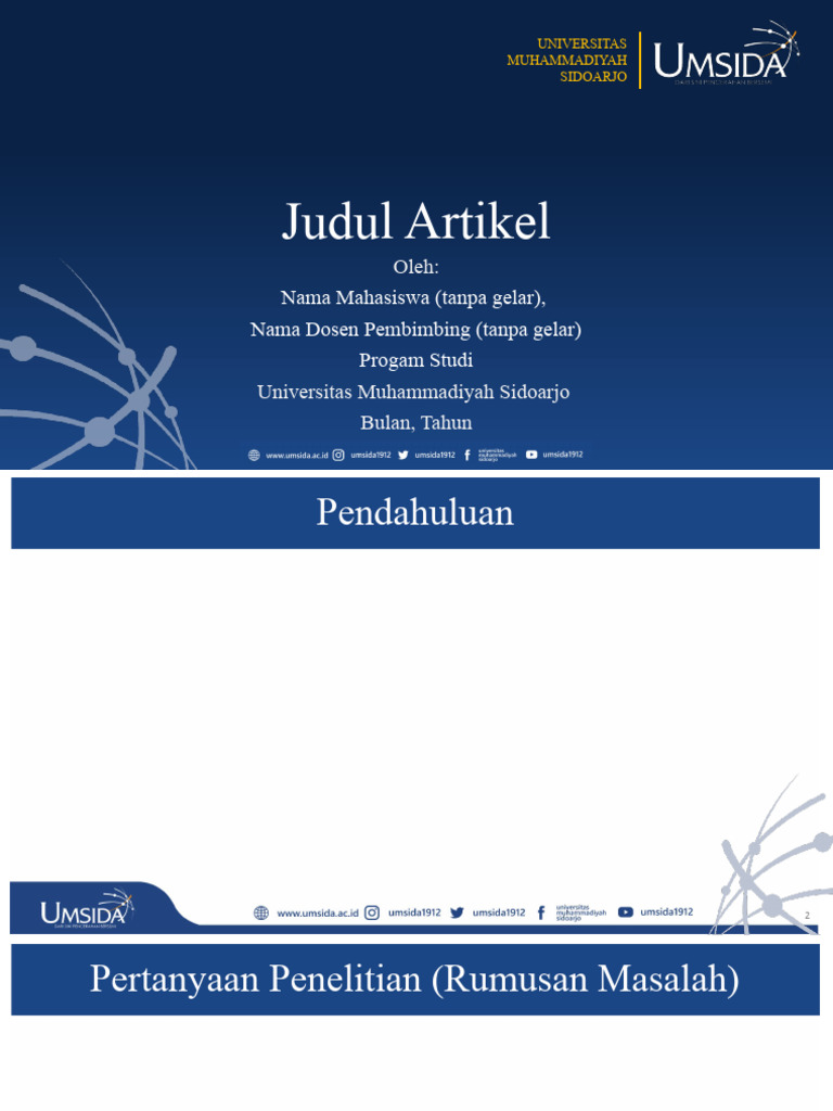 Template PPT Sidang Sempro | PDF