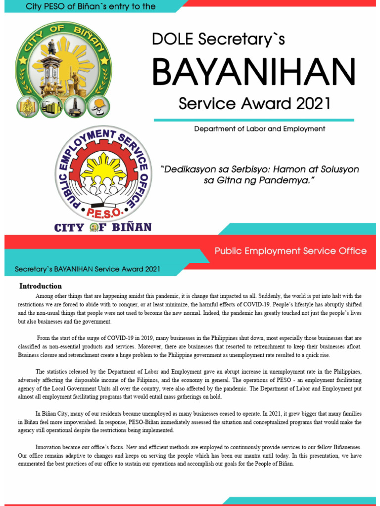 Bayanihan 2 | PDF | Unemployment | Employment