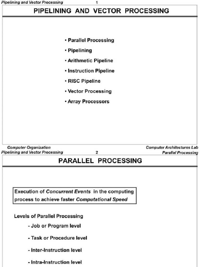 2 pipelining-amp-vector-processing | PDF
