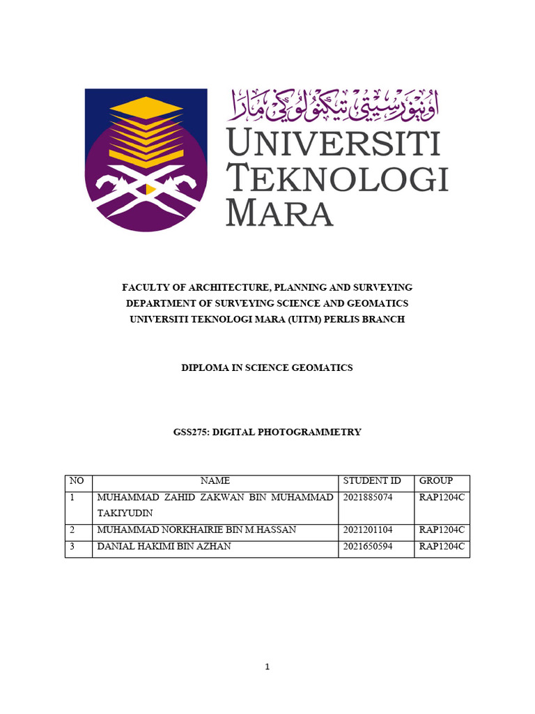 Report Lab1 Photogrammetry | PDF | Aerial Photography | Topography