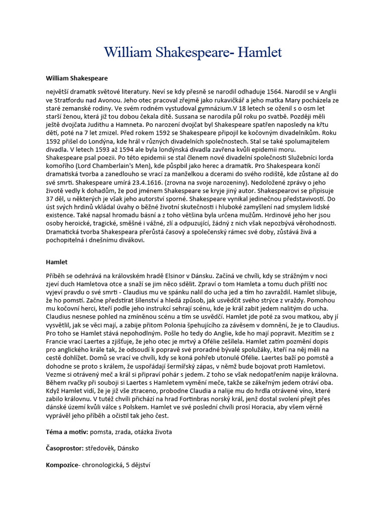 William Shakespeare | PDF