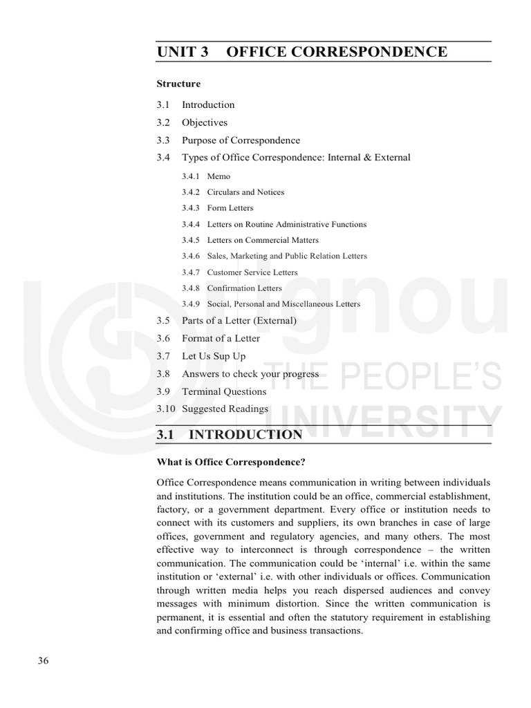 Unit 3 | PDF | Memorandum | Communication