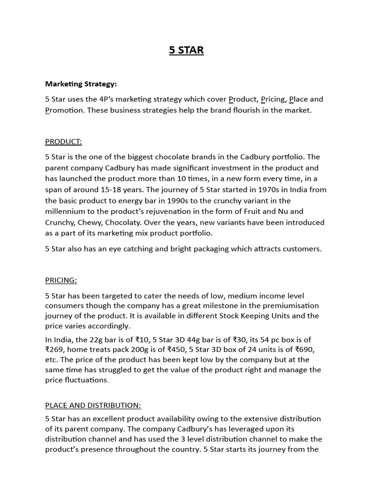 5 Star | PDF | Brand | Advertising