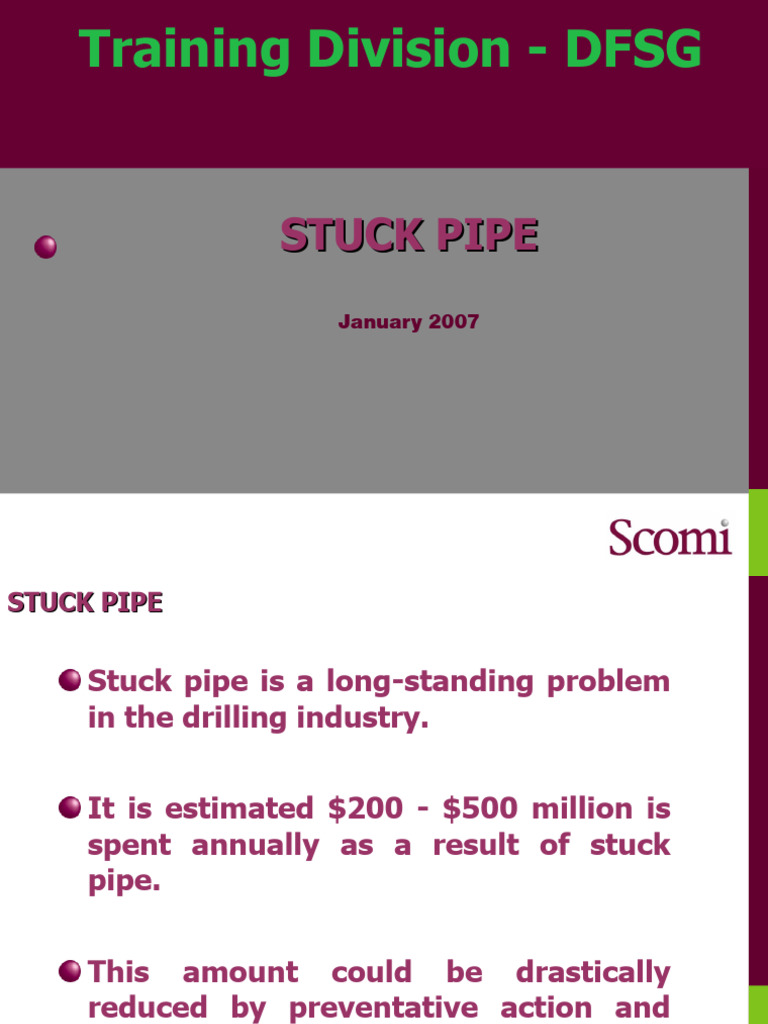 Customer Stuck Pipe | PDF | Casing (Borehole) | Chemical Engineering