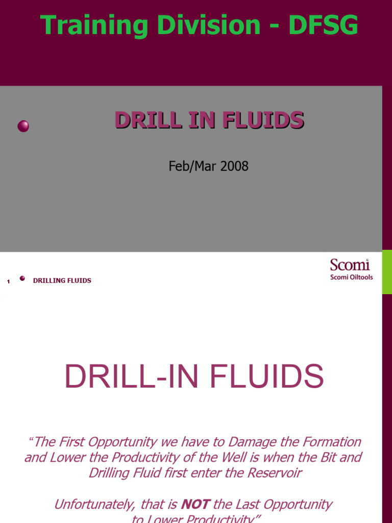 Drill in Fluids 1.0 | PDF | Drilling