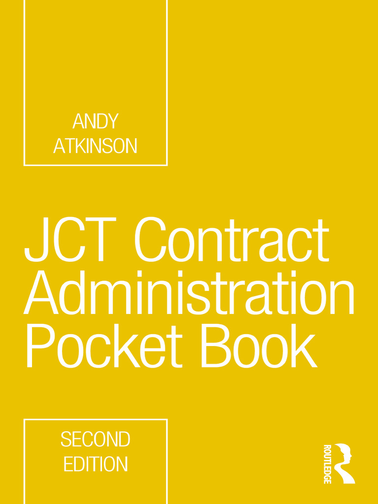 JCT Contract Administration Pocket Book-Routledge (2020) | PDF | Specification (Technical ...