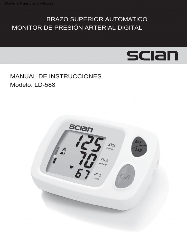 Manual - scian-ld-588-ES | PDF | Presión sanguínea | Hipertensión