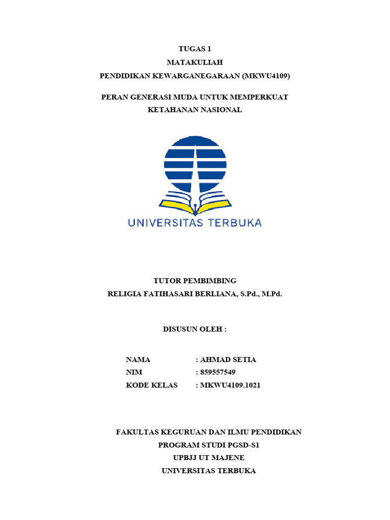 Tugas 1 PKN - Ahmad Setia | PDF