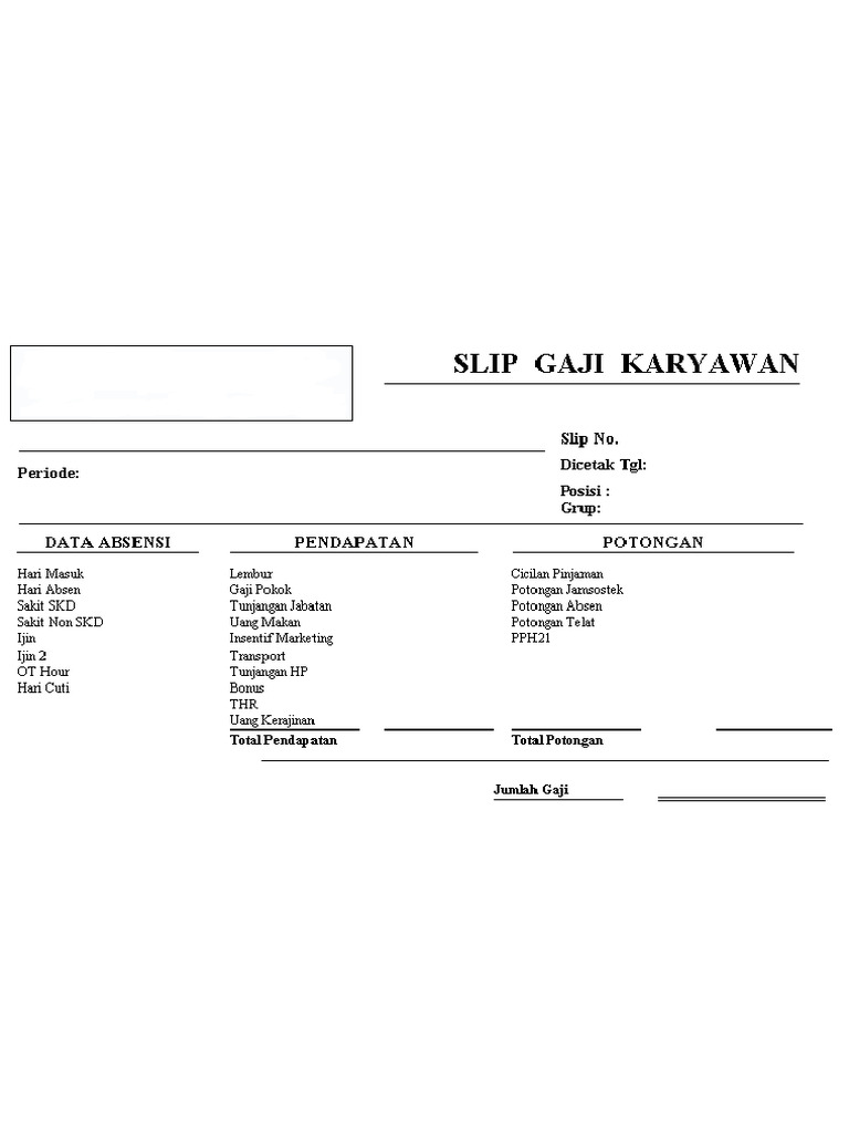 Slip Gaji 1 | PDF