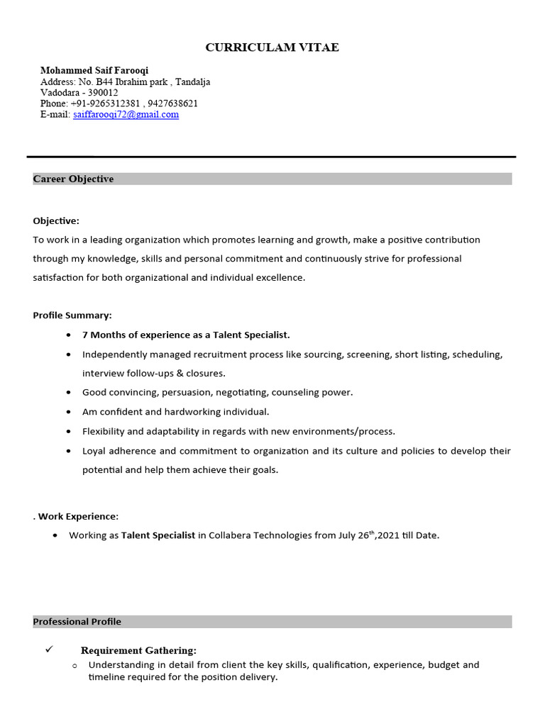 Mohammed Saif Farooqi Pdf Recruitment Cognitive Science 