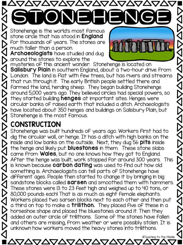 Stonehenge | PDF | Stonehenge