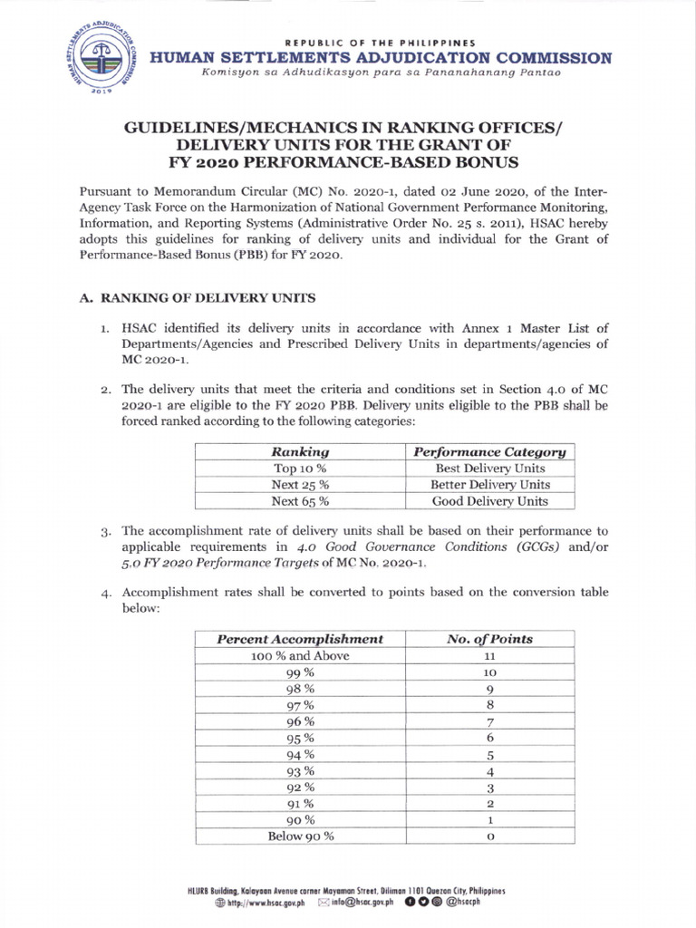 Guidelines - Ranking of Offices | PDF | Government