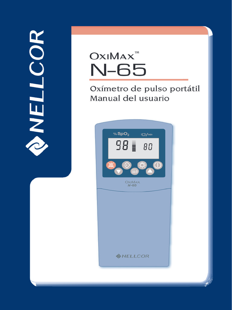 Manual de Uso - NELLCOR OXIMAX N-65 | PDF