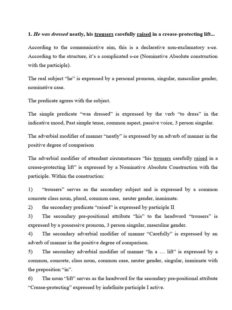 2022 BA Analysed | PDF | Grammatical Gender | Verb