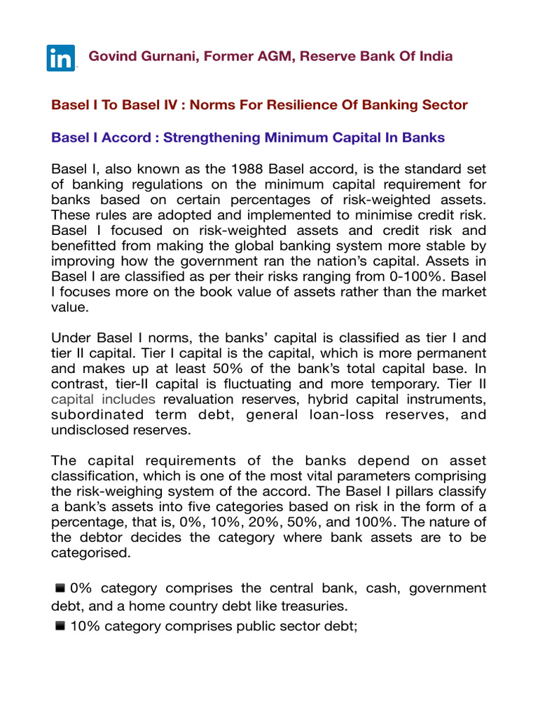 Basel Accords | PDF | Basel Iii | Operational Risk