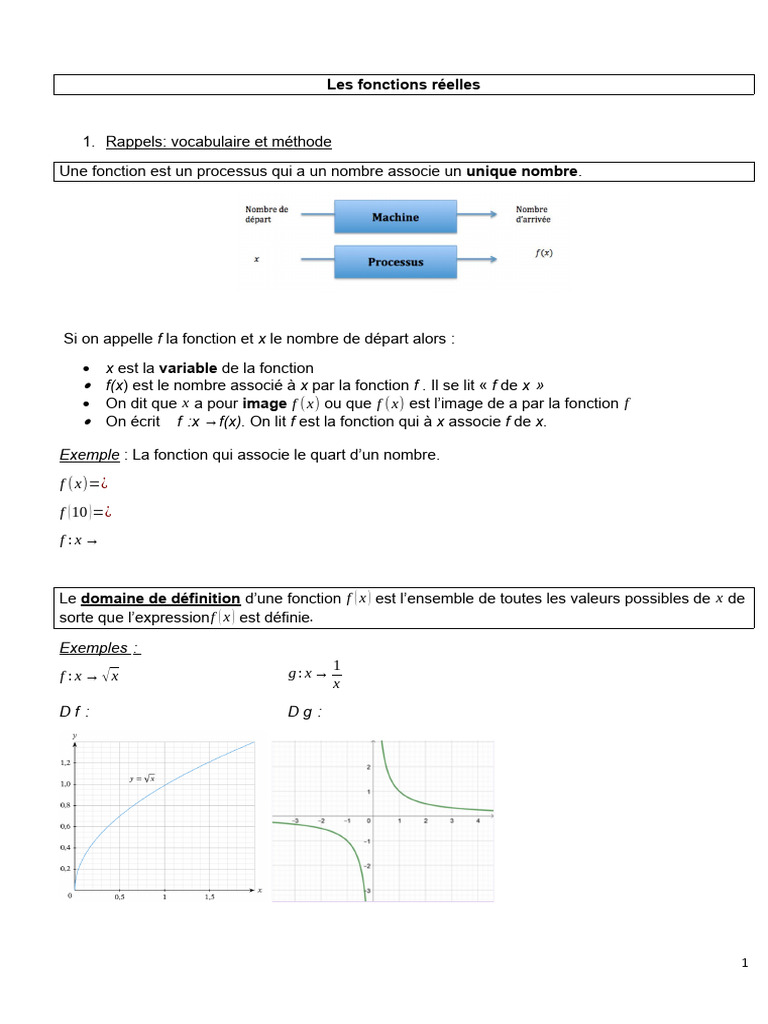 Introduction aux fonctions réelles | PDF | Fonction monotone | Fonction ...