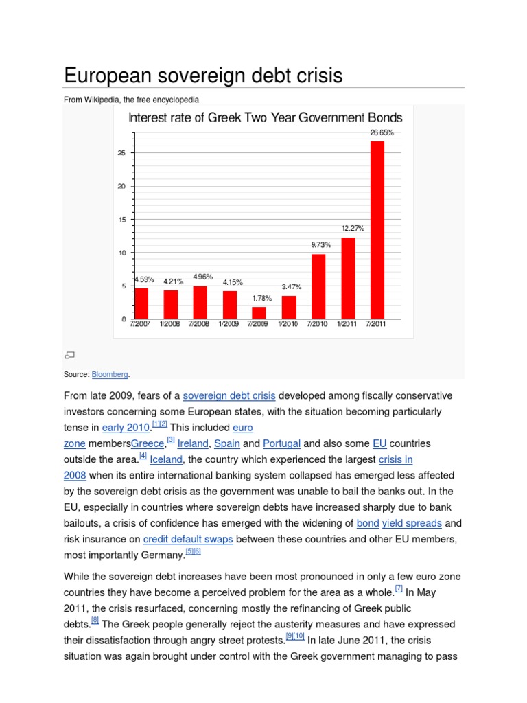 European Sovereign Debt Crisis: From Wikipedia, The Free Encyclopedia ...