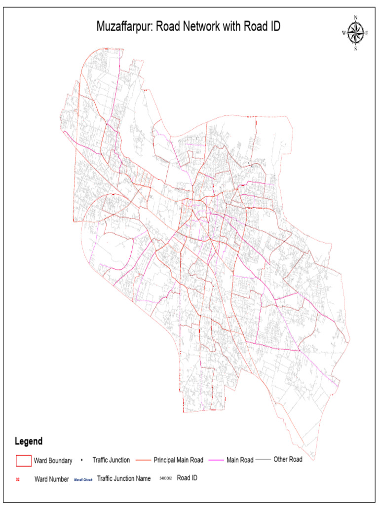 Muzaffarpur: Road Network With Road ID: Manali Chowk | PDF