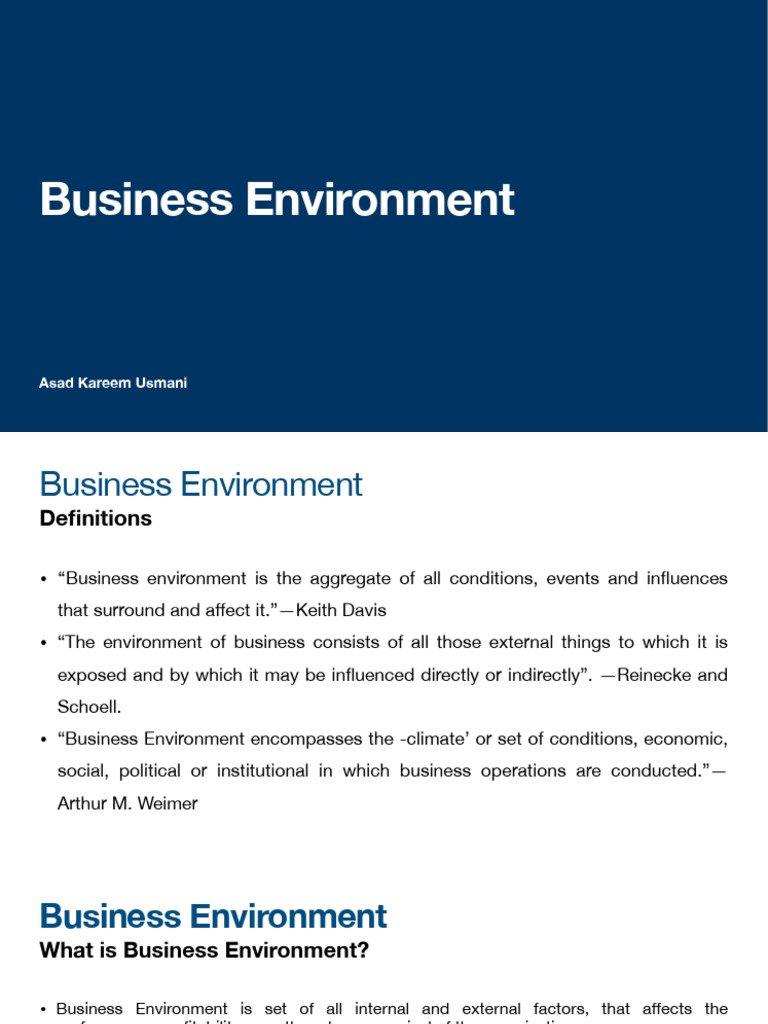 Business Environment | PDF | Organizational Culture | Economies