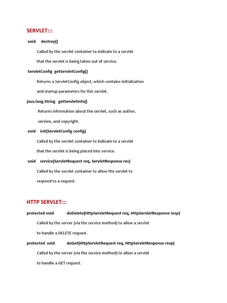 Servlet:::: Java - Lang.String Getservletinfo | PDF | Java Servlet | Java (Programming Language)