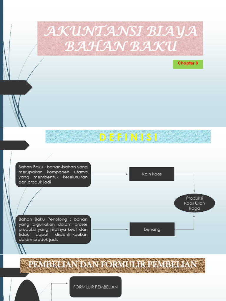Chapt.3 - AKUNTANSI BIAYA BAHAN BAKU | PDF