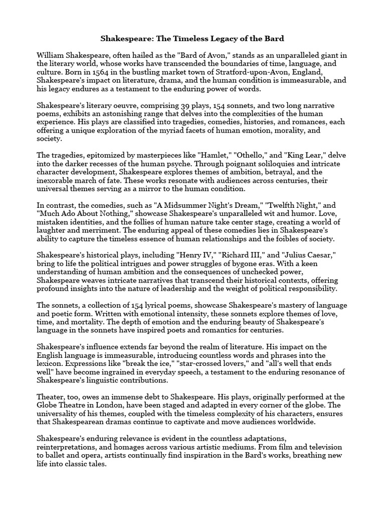 Shakespeare Download Free Pdf William Shakespeare Shakespeare S