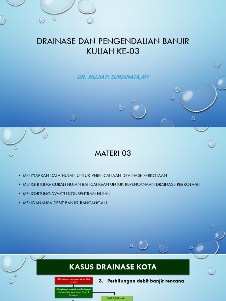 Drainase Dan Pengendalian Banjir | PDF