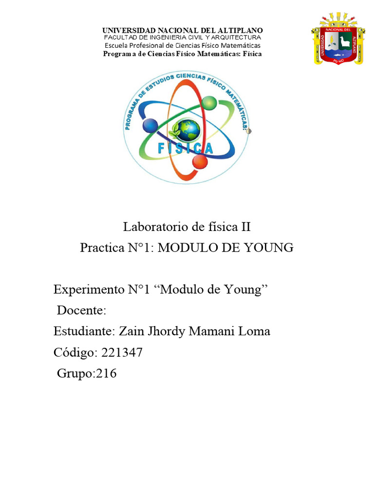Fisica Laboratorio | PDF | El módulo de Young | Deformación (ingeniería)