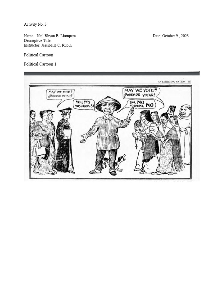 Llumperas Activity No 3 PHILIPPINE CARTOONS | PDF | Cartoon | Cognition