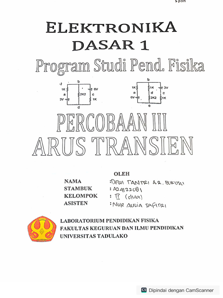 LKM - Perc 3 - Dewi Tantri A.R. Bukusu - A24122081 | PDF