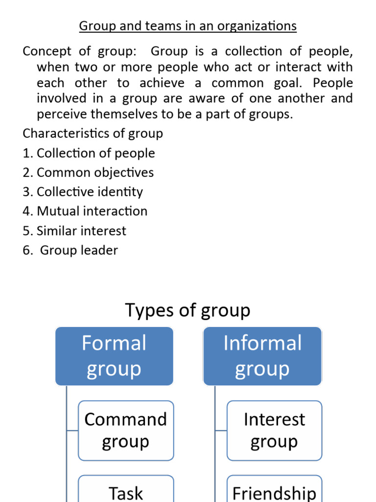 Group and Teams in An Organizations | PDF | Leadership | Decision Making