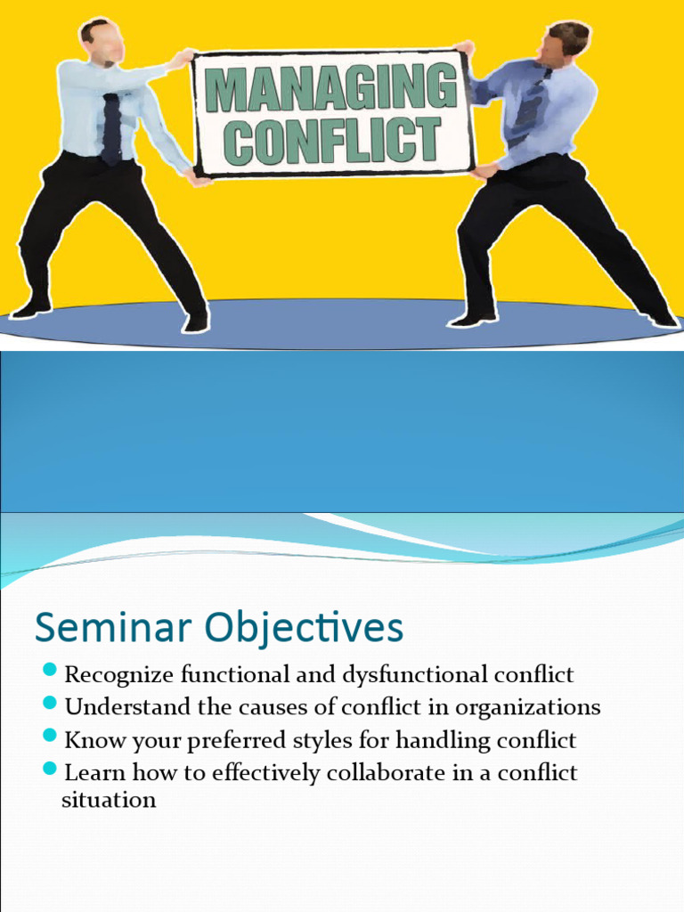 Conflict Management | Download Free PDF | Negotiation | Bargaining