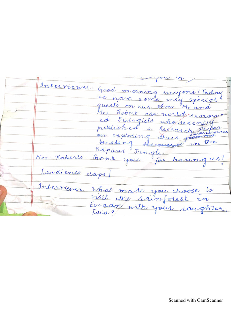 IGCSE English Interview Sample PDF