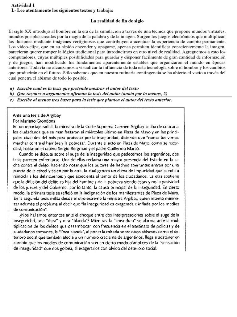 Argumentación 3B 2023 | PDF | Juegos y actividades | Tecnología