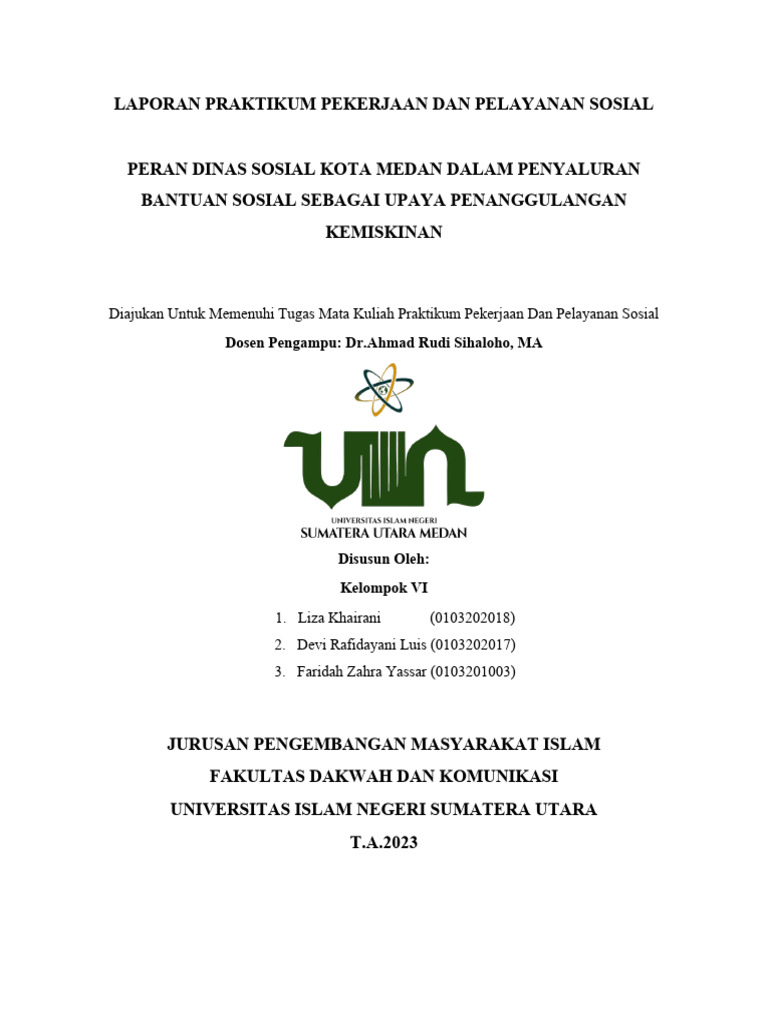 Mini Riset Kel 6 Praktikum Pelayanan Sosial | PDF