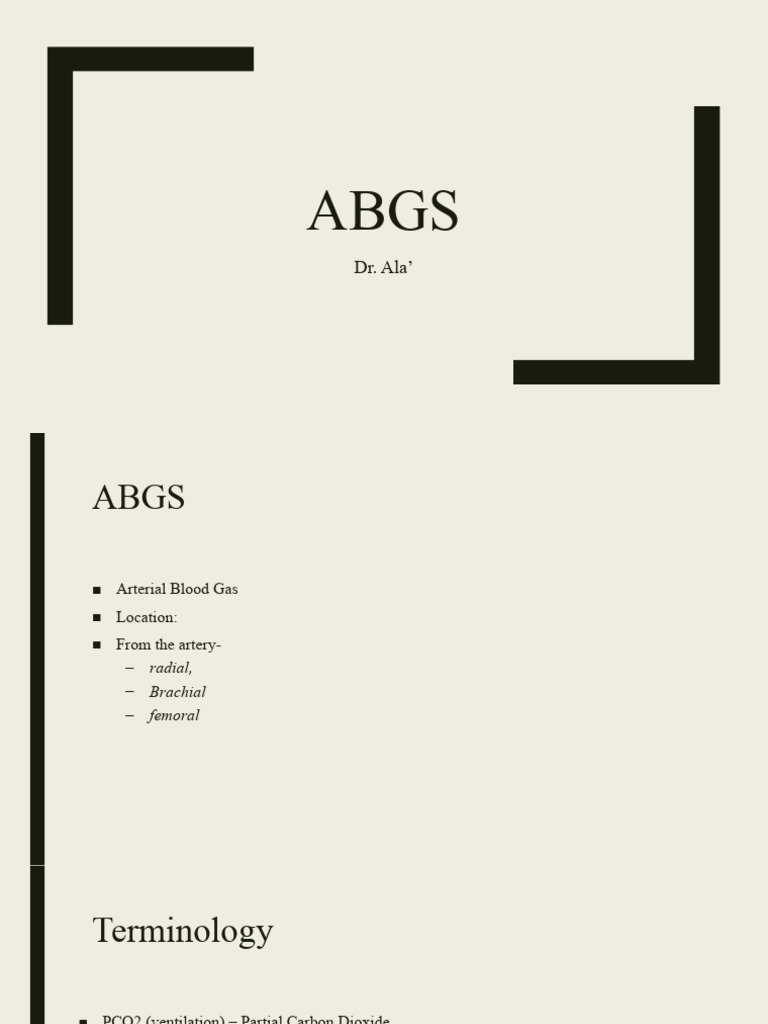 Lecture 3 ABGS Cardio | PDF | Diseases And Disorders | Medical Specialties