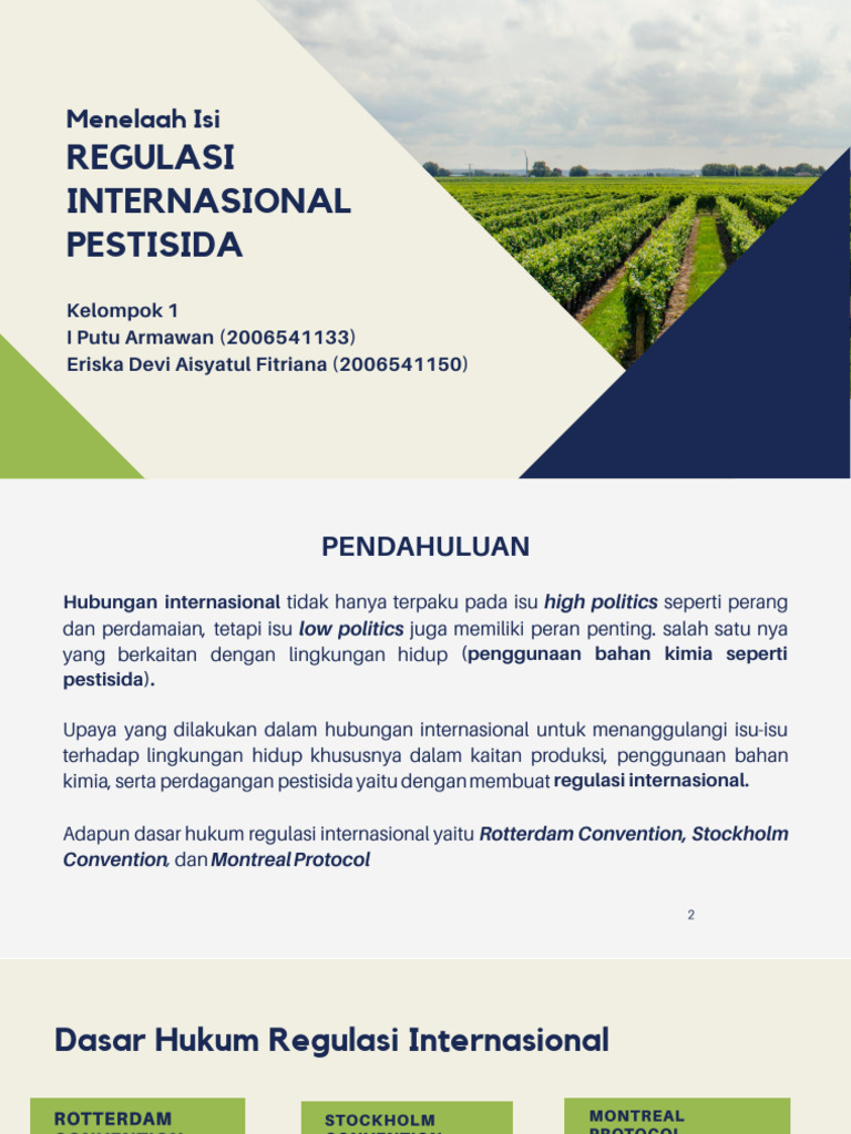 KLP 1 - Regulasi Internasional | PDF