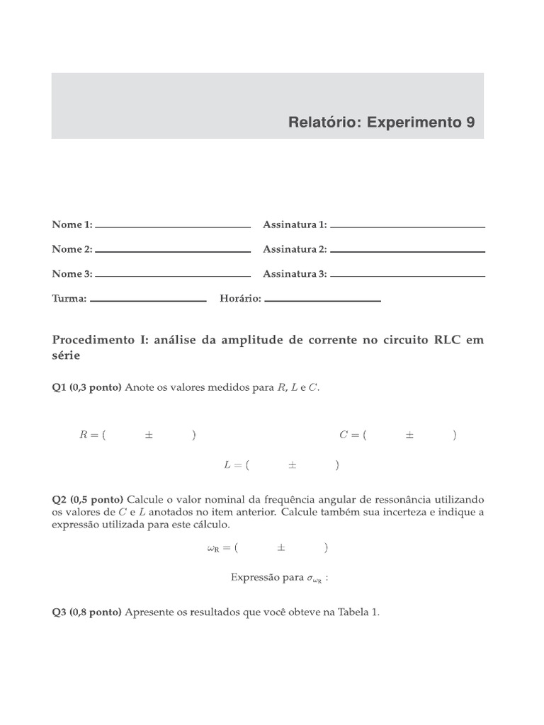 Relatorio Exp9 | PDF