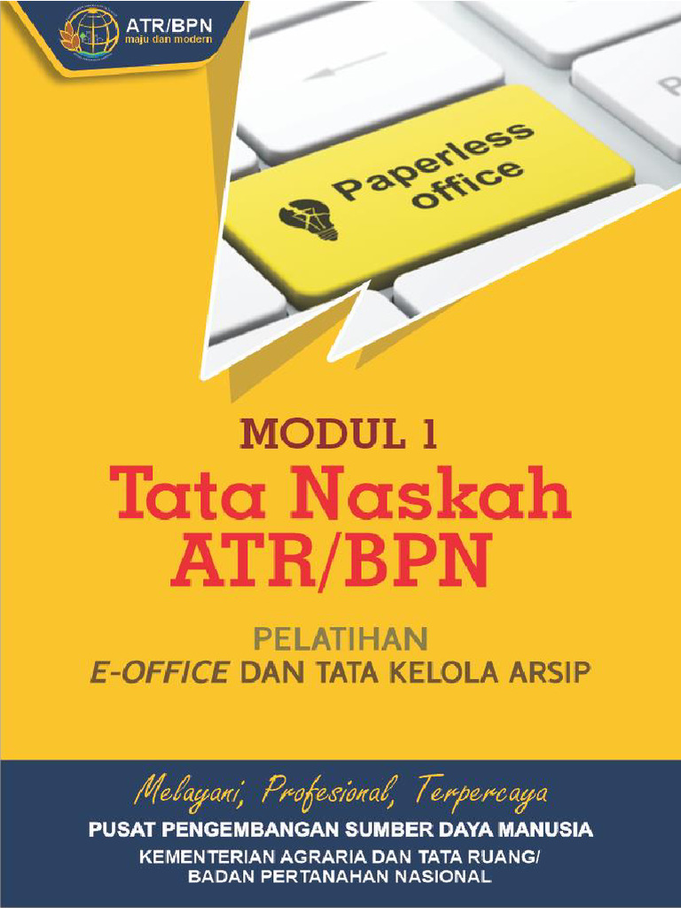 Modul 1 - Tata Naskah ATR BPN | PDF