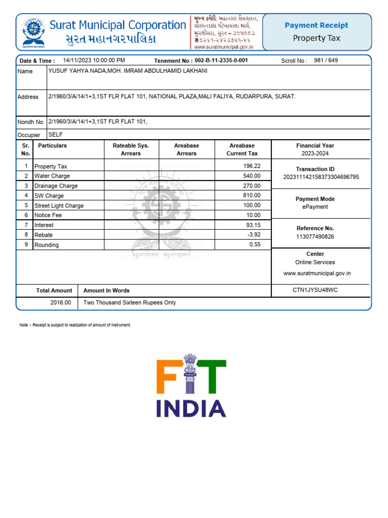 Receipt | PDF | Taxes | Service Industries